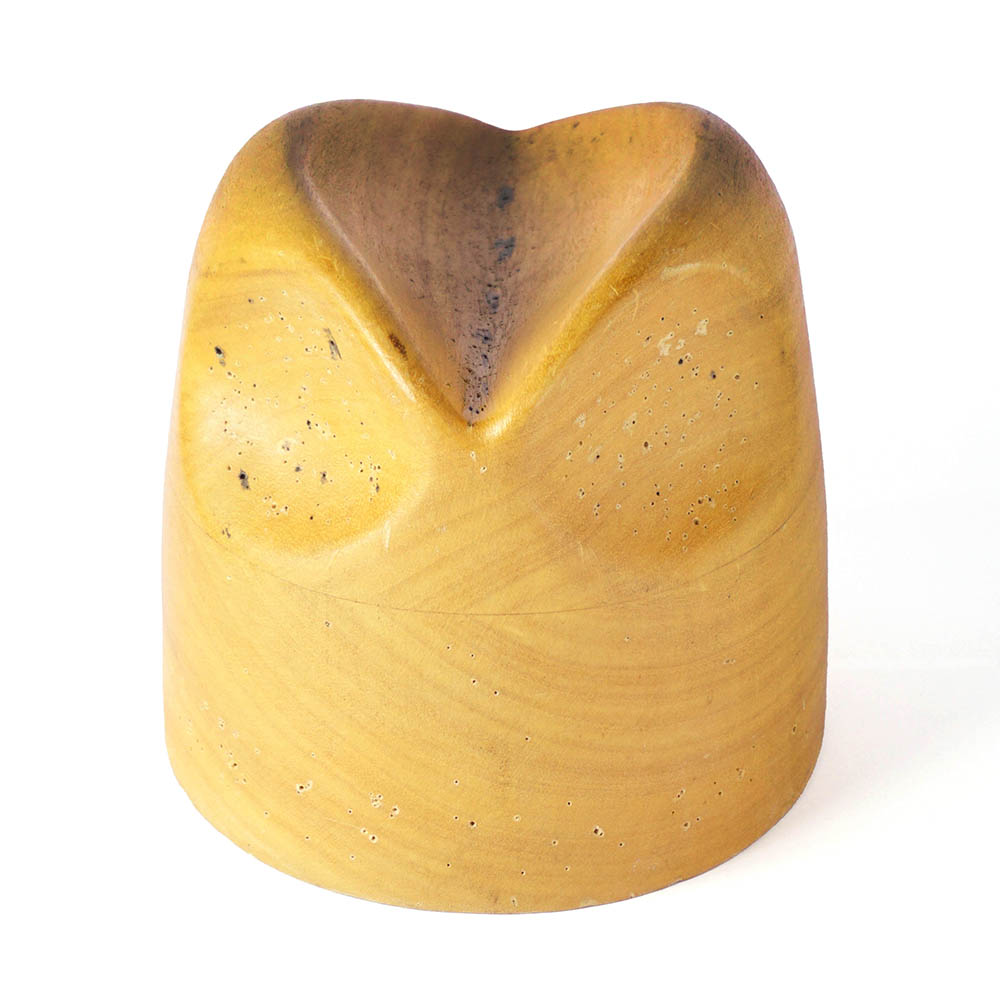 Hat Block No. 123 Trilby with large grooves – Hat Block Library