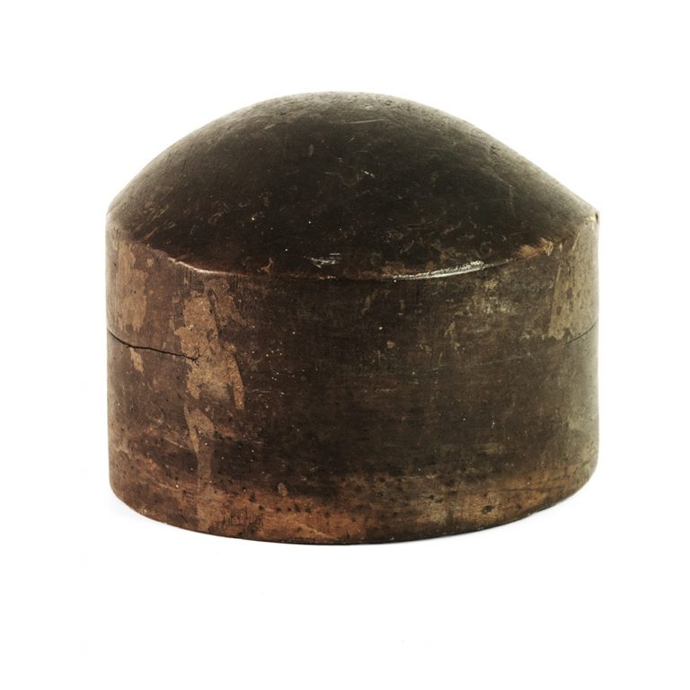 Hat Block No.198 Crown with a Sloping Edge – Hat Block Library