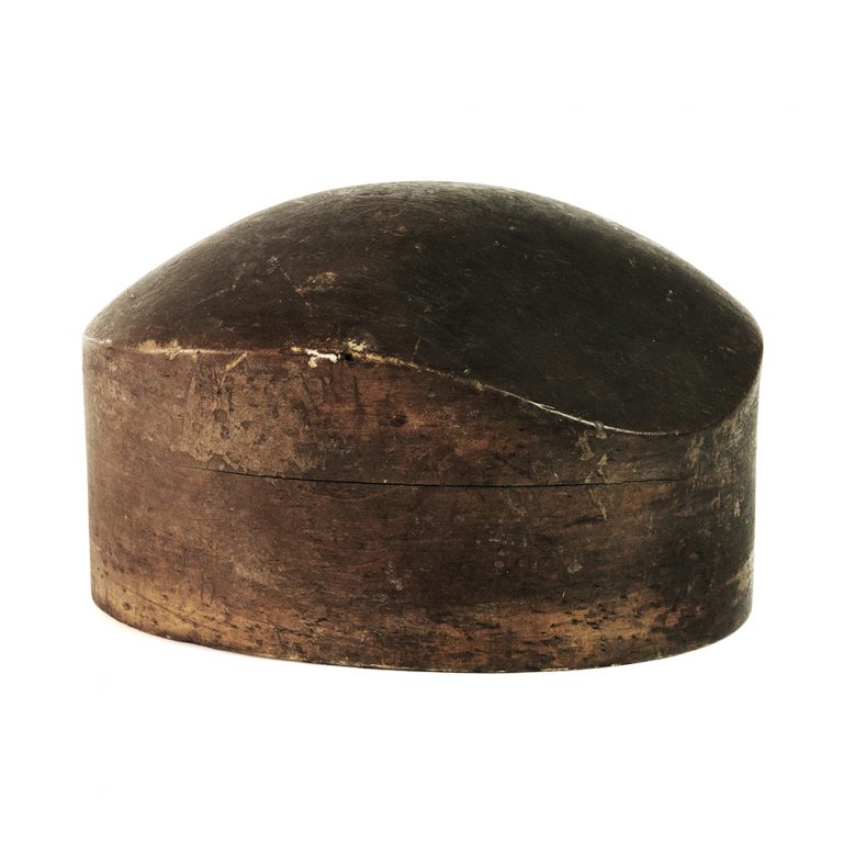 Hat Block No.198 Crown with a Sloping Edge – Hat Block Library
